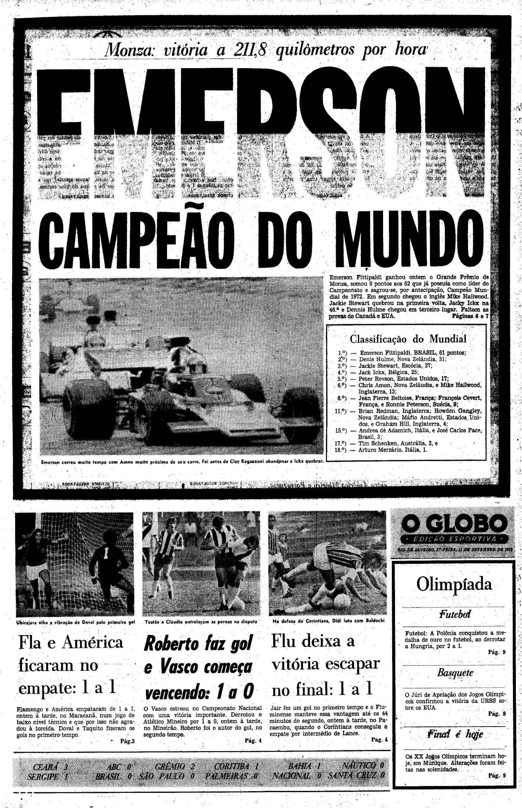AUTOMOBILISMO | Memória O Globo