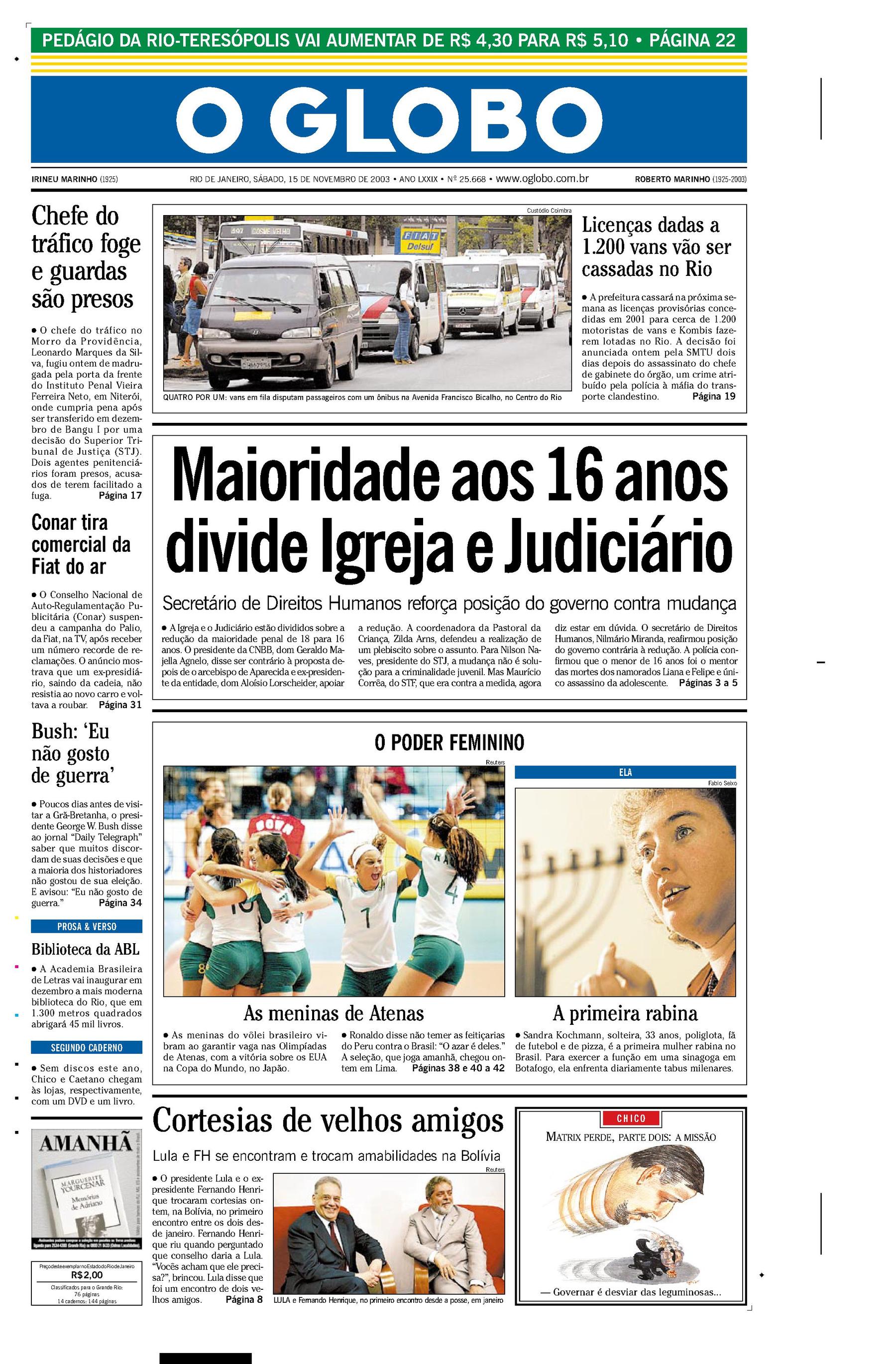 A máfia das vans | Memória O Globo